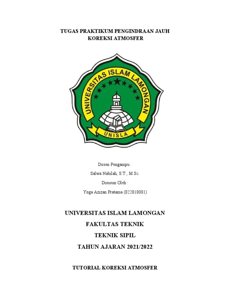 Tutorial Koreksi Atmosfer 3 | PDF | Komputer