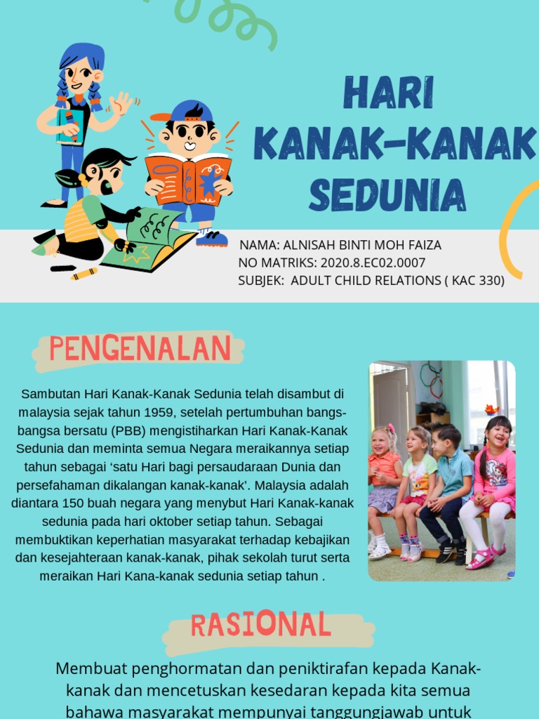 Slide Hari Kanak-Kanak Sedunia (Kac 330) | PDF