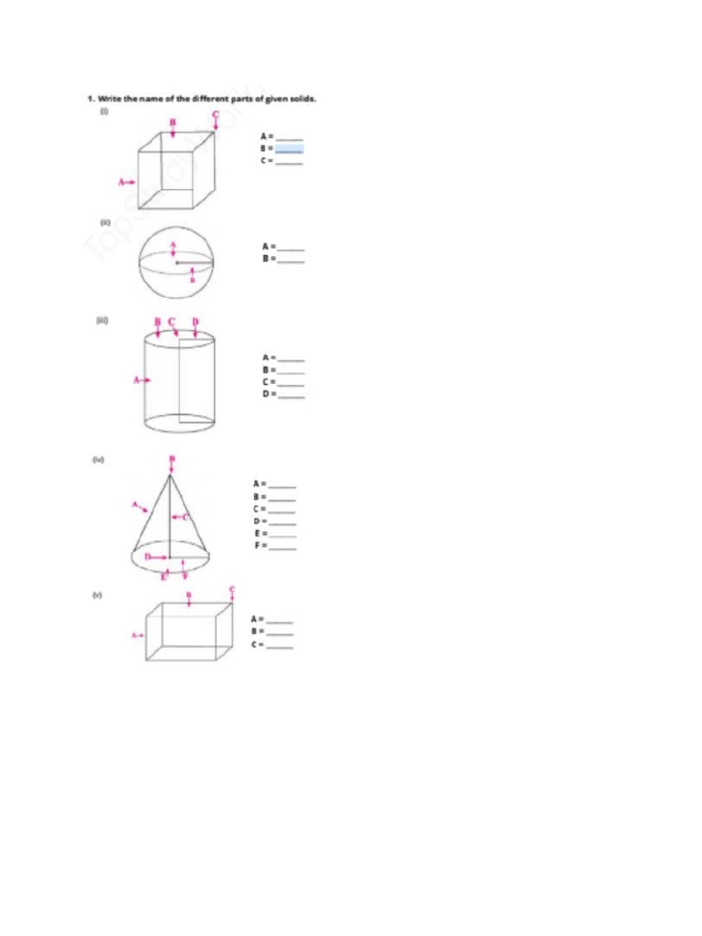 3d Shape Parts | PDF