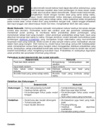 Perbandingan Model Deterministik dan Probabilistik | PDF
