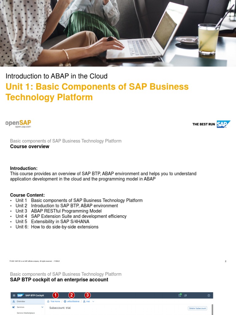 OpenSAP Abap1 Unit 1 BASICCOMP Presentation | PDF | Cloud Computing | Systems Engineering