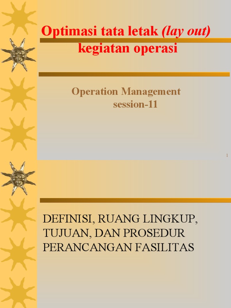 Perencanaan Tata Letak Pabrik Materi Session11 Opm | PDF