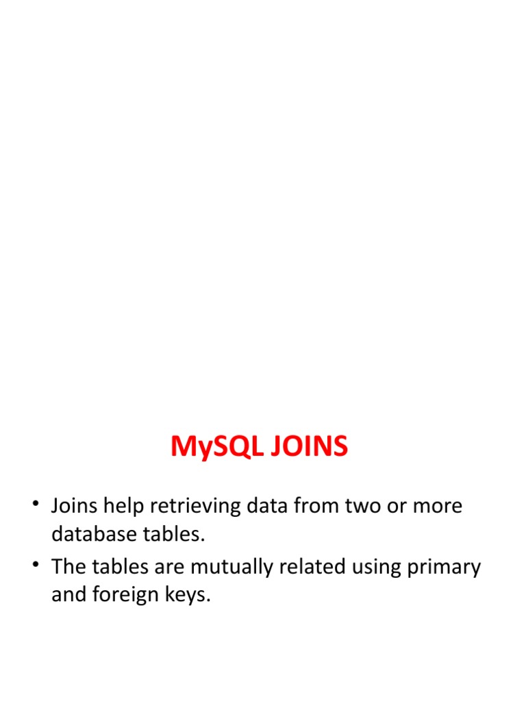 Mysql Join | PDF