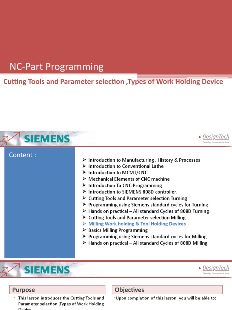 CNC02 - DAY17 - Types of Work Holding Devices For Milling | PDF ...