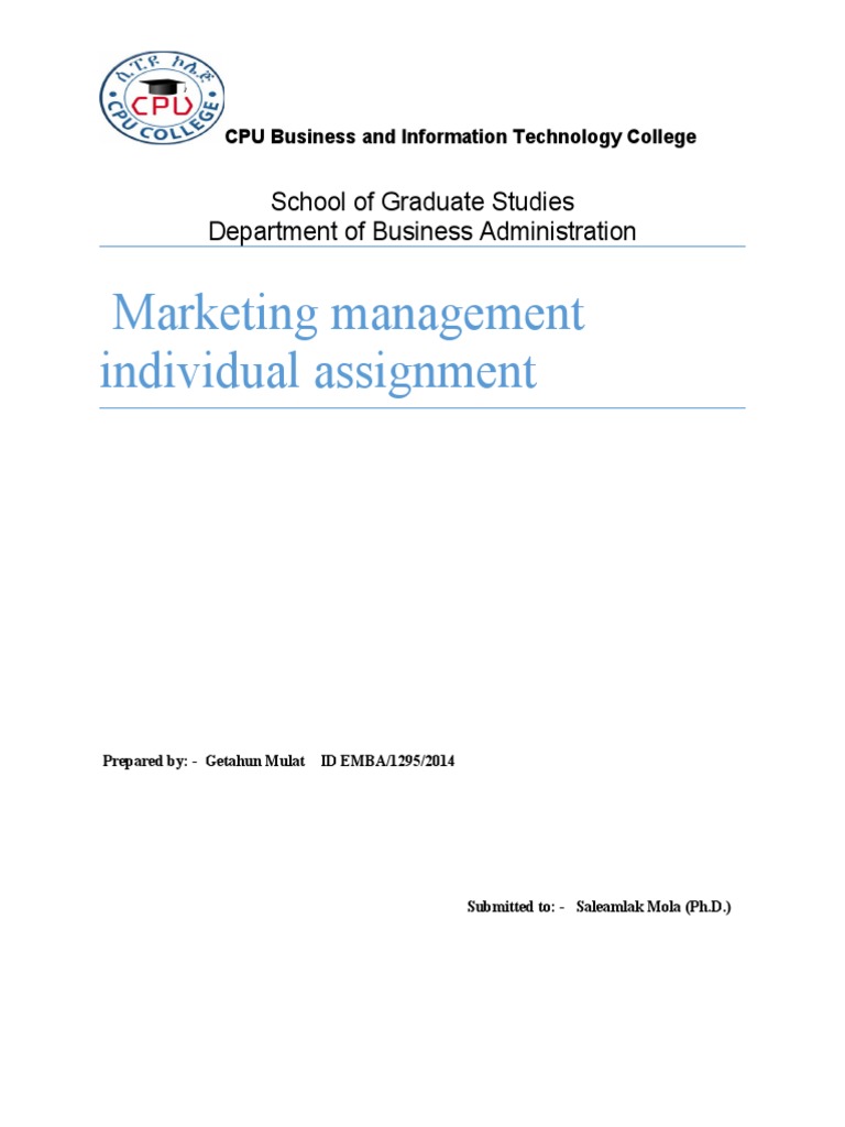 Marketing Assignment | PDF | Marketing | Consumer Behaviour