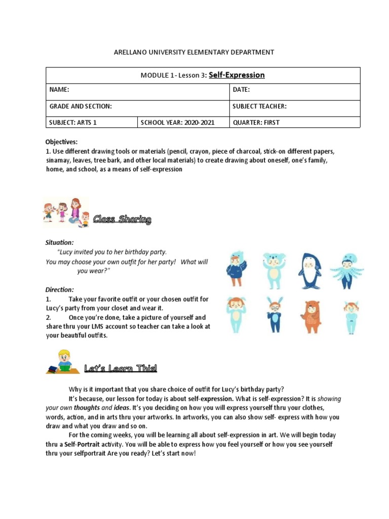 Arts L3 | PDF | Drawing | Behavior Modification