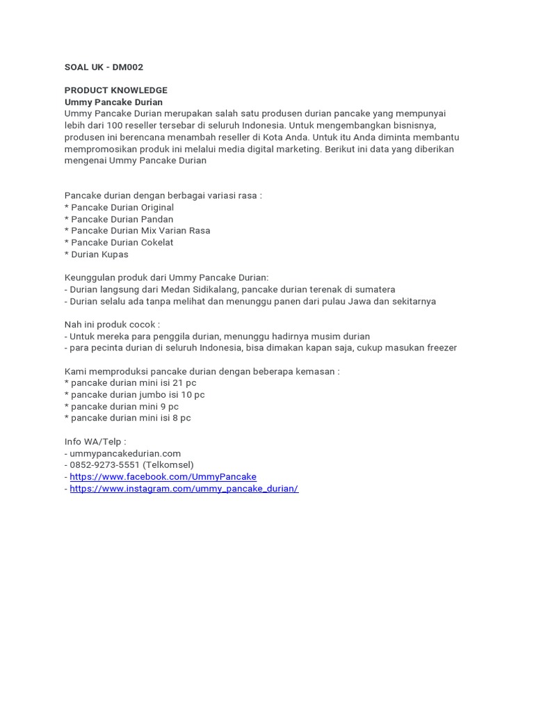 Soal Uk DM3 | PDF | Bisnis