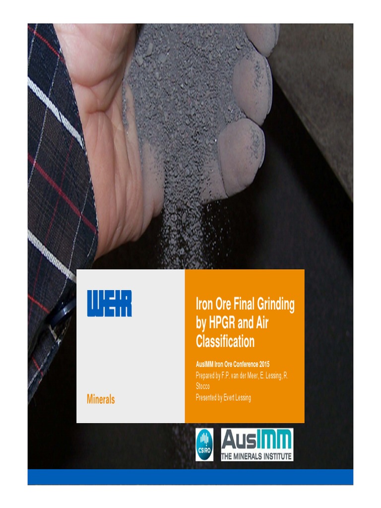 Iron Ore Final Grinding by HPGR and Air Classification | PDF | Iron Ore ...