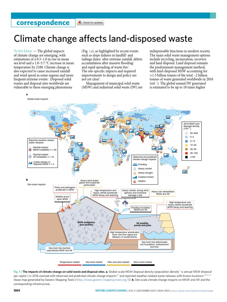 Climate Change Affects Land-Disposed Waste | PDF | Climate Change ...