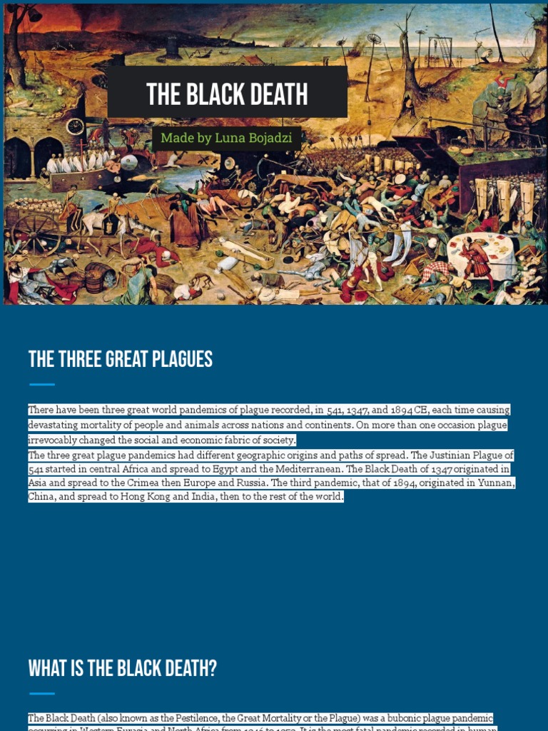 The Black Death | PDF | Black Death | Medical Specialties