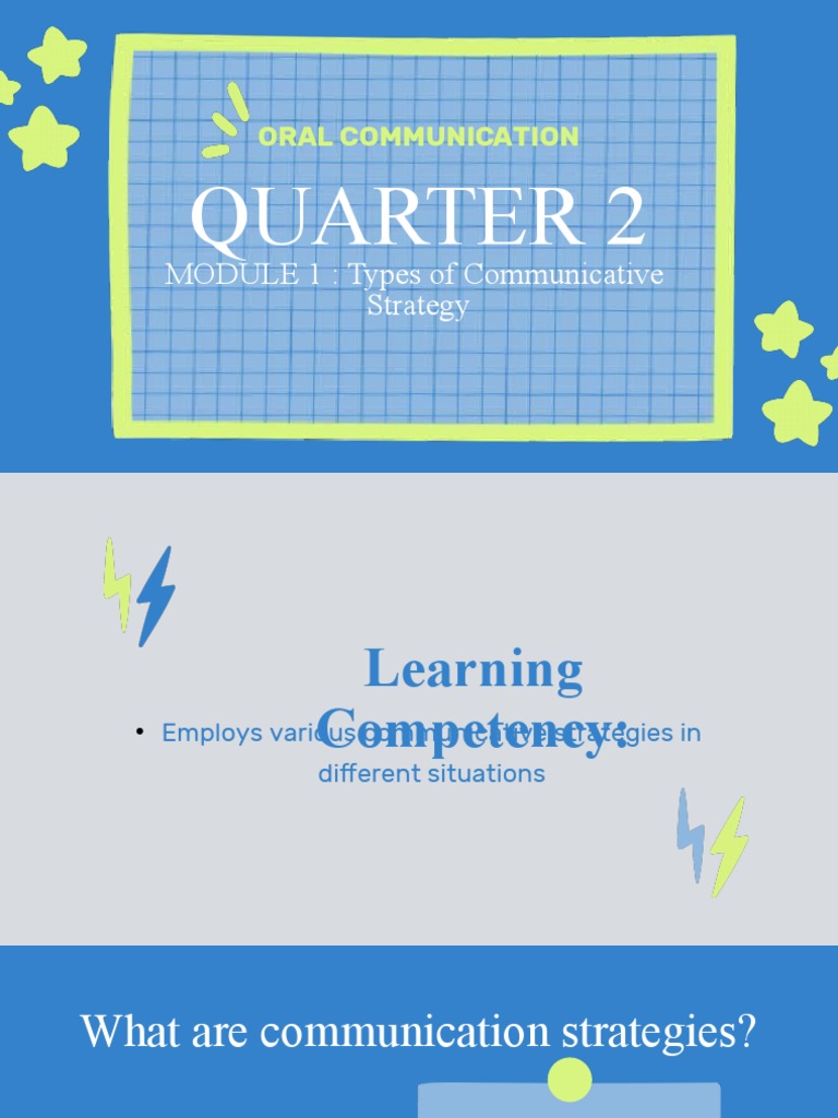 Oral Communication Q2 Module 1 | PDF | Communication | Human Communication