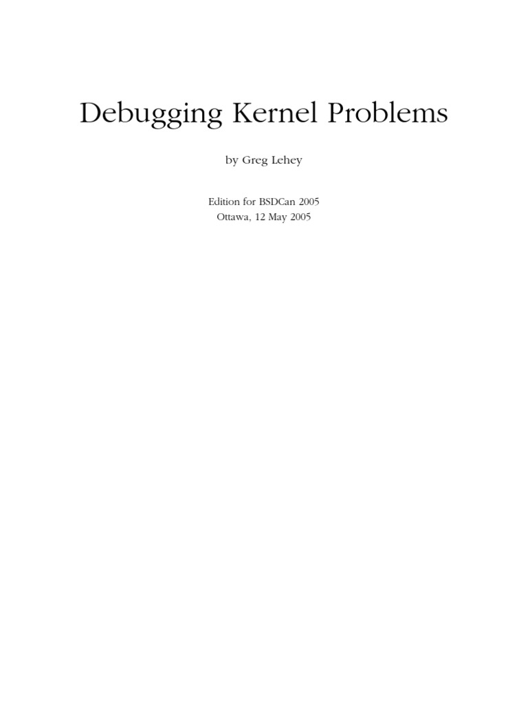 Debugging Linux Kernel Problems | PDF | Subroutine | Pointer (Computer ...