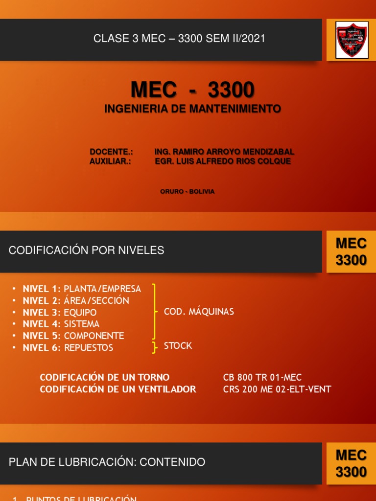 Clase 3 Lubricación | PDF | Rodamiento (Mecánico) | Máquinas