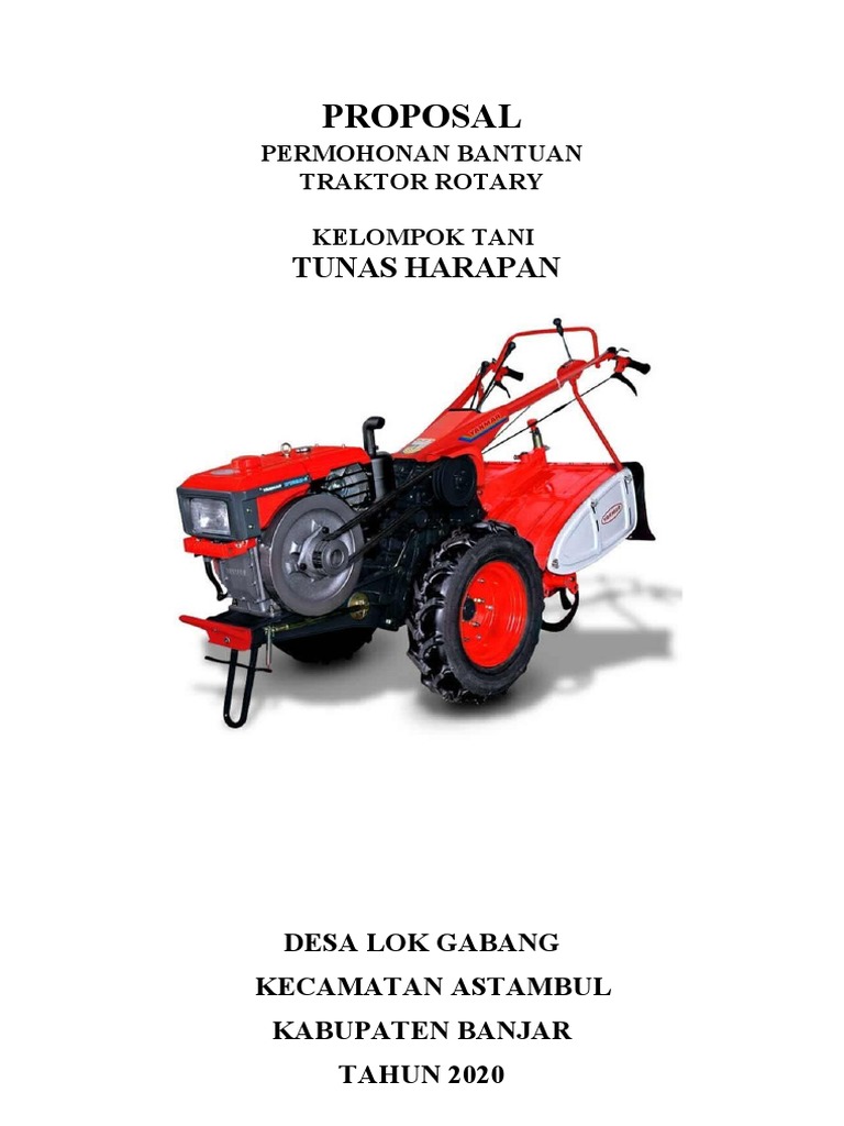 Proposal Permohonan Alsintan | PDF