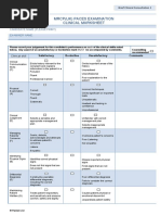 Station 1 Abdominal MRCP PACES Practice Mark Sheet | PDF | Medical Diagnosis | Diseases And ...