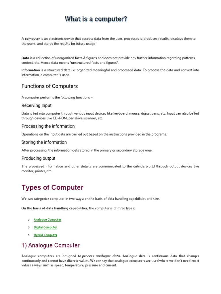 Notes | PDF | Computer Data Storage | Read Only Memory