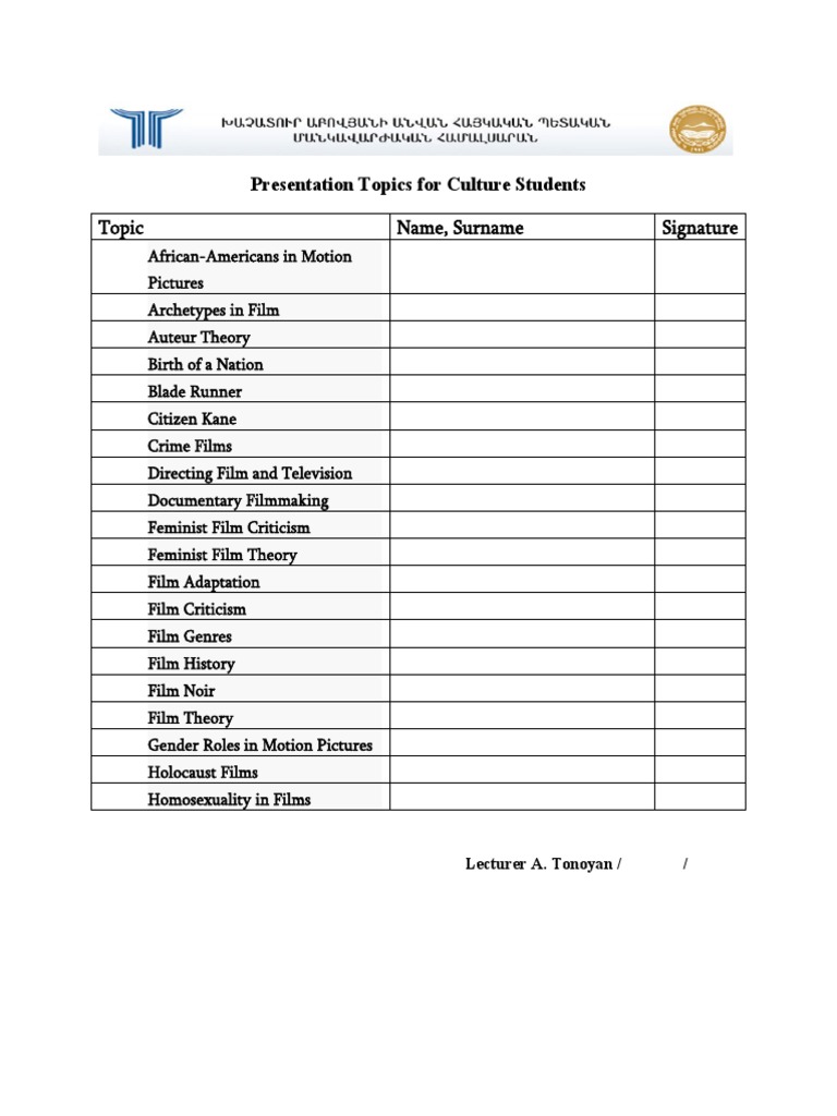 Culture & Journalism Topics | PDF