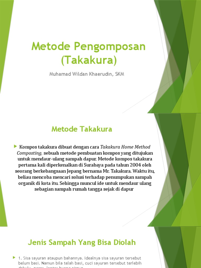 Metode Pengomposan (Takakura) | PDF