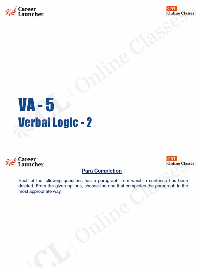 Va 05 Verbal Logic 02 | PDF | Pompeii | Murder