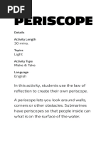 Activity Sheet Making A Periscope | PDF | Home & Garden