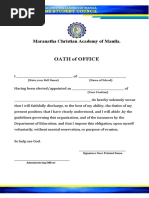 SSG Oath Taking Script | PDF | Oath Of Office | Public Law