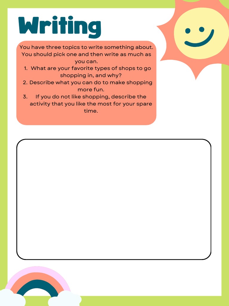 Writing Activity 2-Unit 10 | PDF | Self-Improvement
