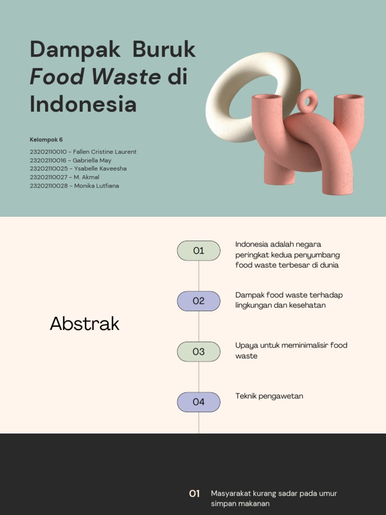 Dampak dan Upaya Pengurangan Food Waste di Indonesia | PDF