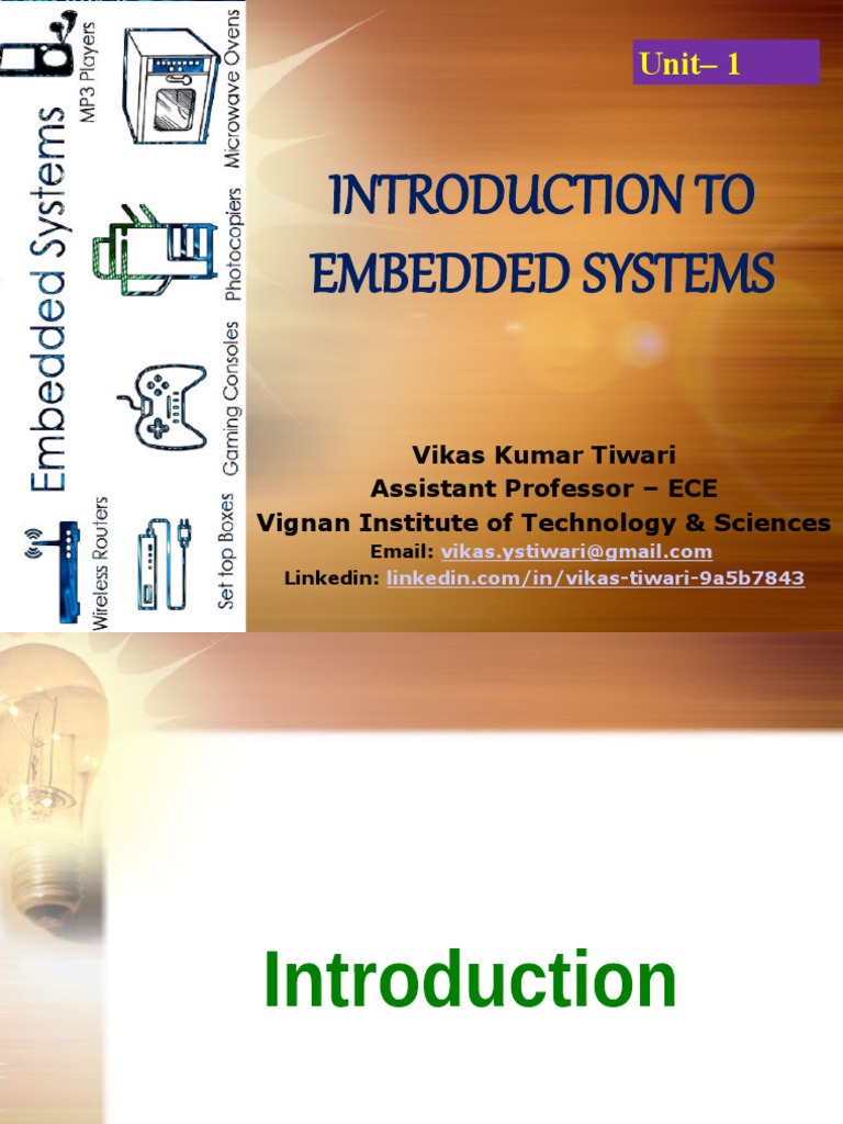 IES - Unit - 1 | PDF | Embedded System | Computer Hardware