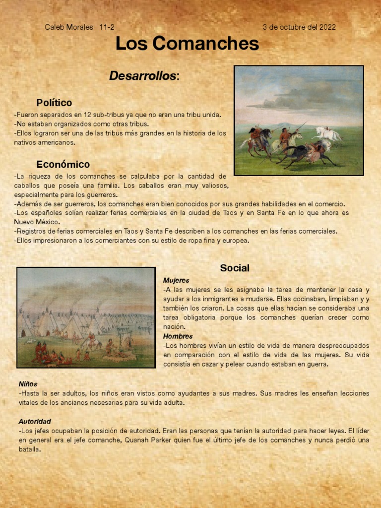 Cultura y vestimenta de los Comanches | PDF | Comanche