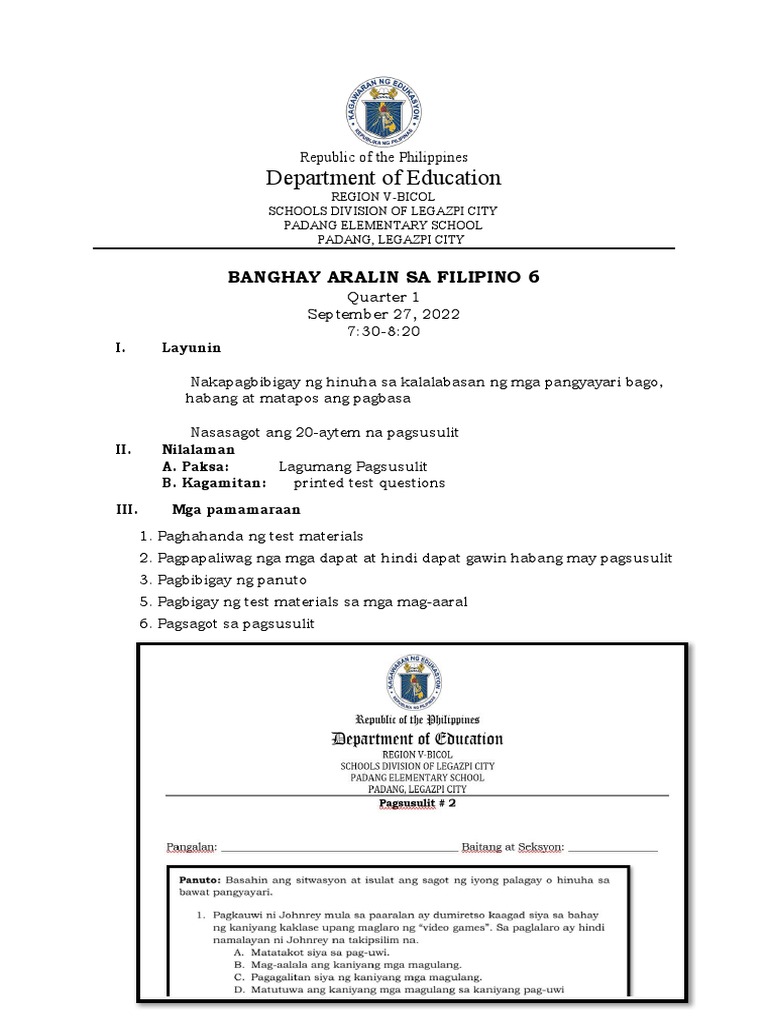 Summative Test LP | PDF