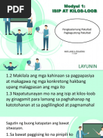 Katangian, Gamit at Tunguhin NG Isip at Kilos Loob | PDF