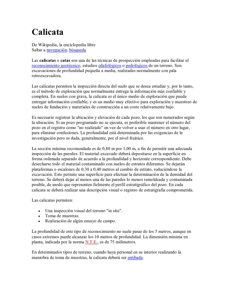 Calicata