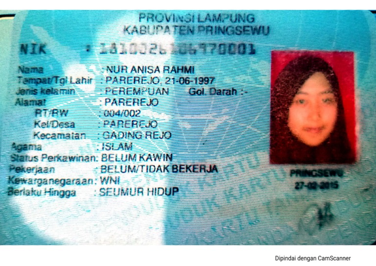 KTP Nur Anisa R-2 | PDF