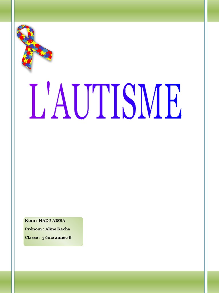 Sensibilisation à l'autisme infantile | PDF