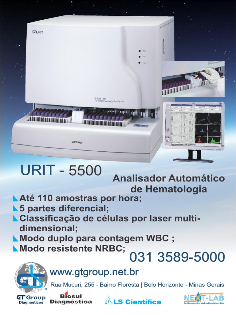 Analisador Hematológico URIT-5500 | PDF