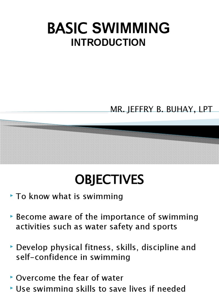 Basic Swimming Lecture 1 | PDF | Physical Fitness | Swimming