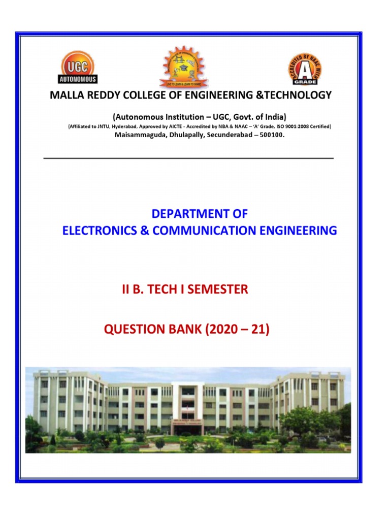 Ece II I Question Bank | Download Free PDF | Stationary Process | Field Effect Transistor