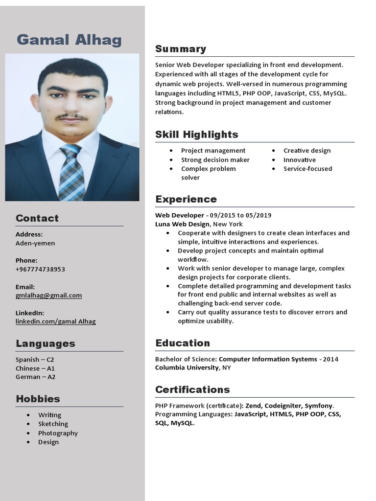 Gamal CV | PDF