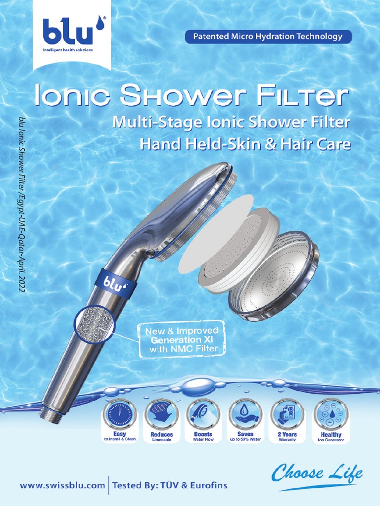 Ionic Shower Filter Handheld Product Manual 2022 | PDF | Water ...