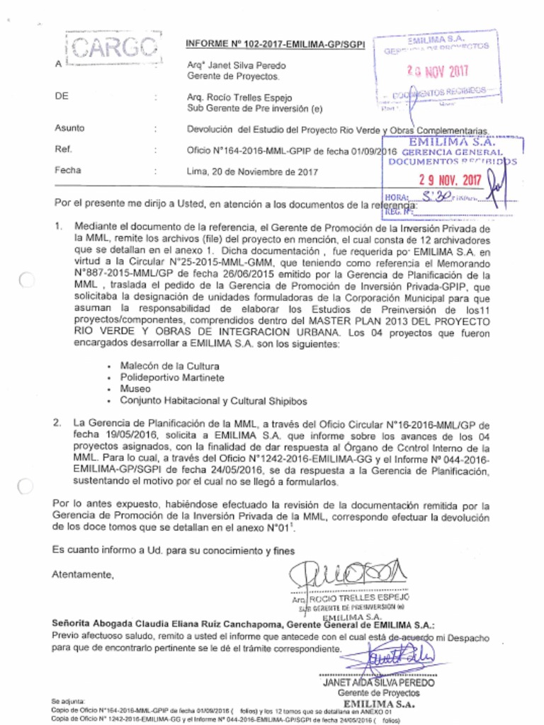 Informe #102-2018-Emilima-Gp-Sgpi | PDF