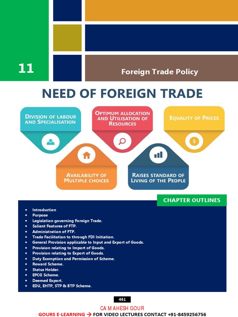 Foreign Trade Policy Overview | PDF | Customs | Exports