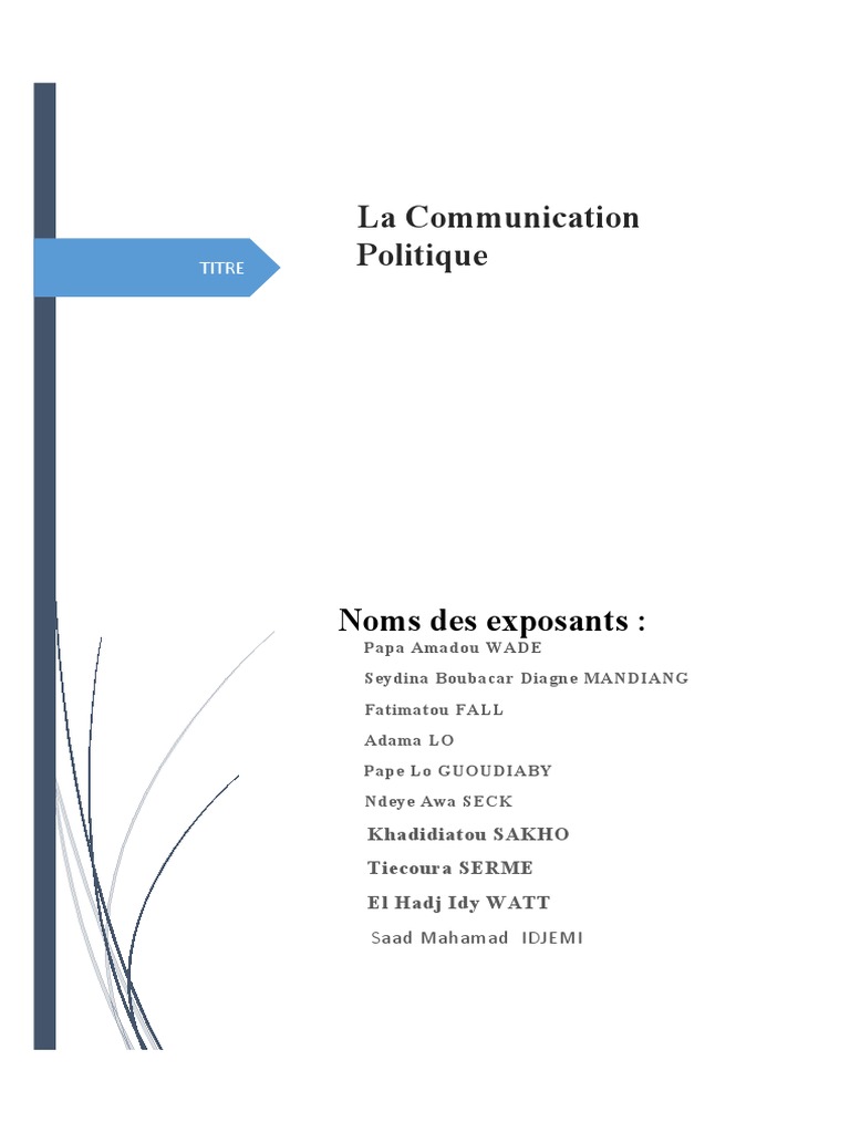Exposé sur la communication politique | PDF | la communication ...