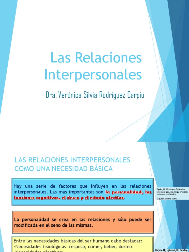 2 Relaciones Interpersonales | PDF | Comunicación | Pensamiento