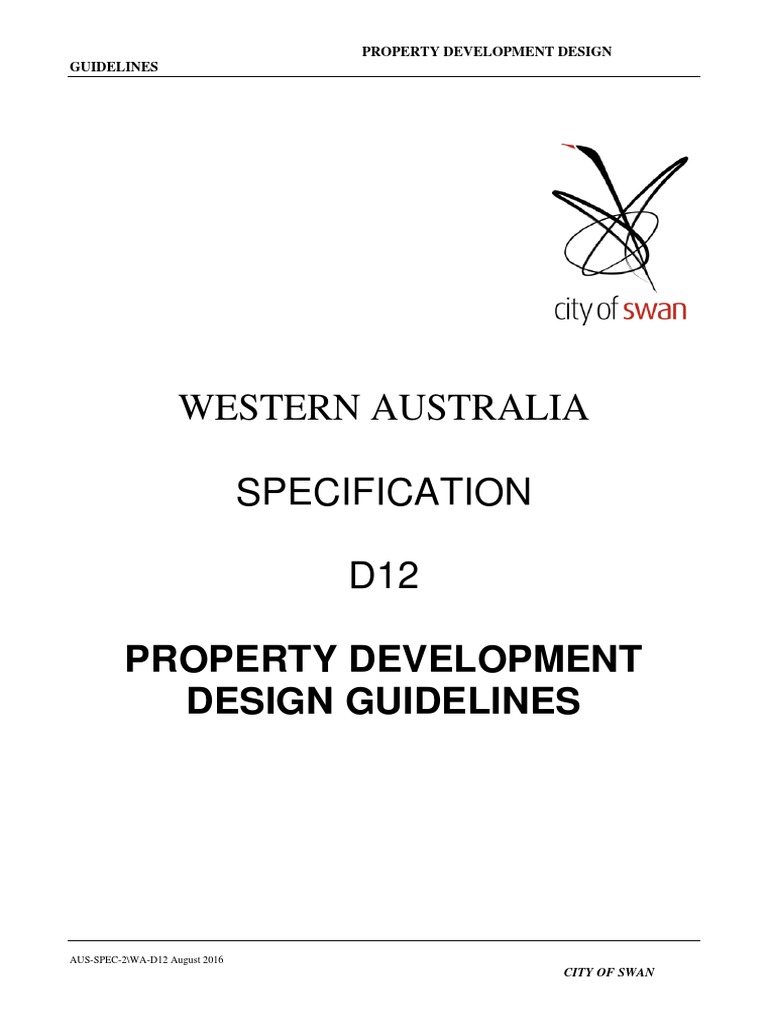Design Specification D12 Property Development | PDF | Asphalt | Road Surface