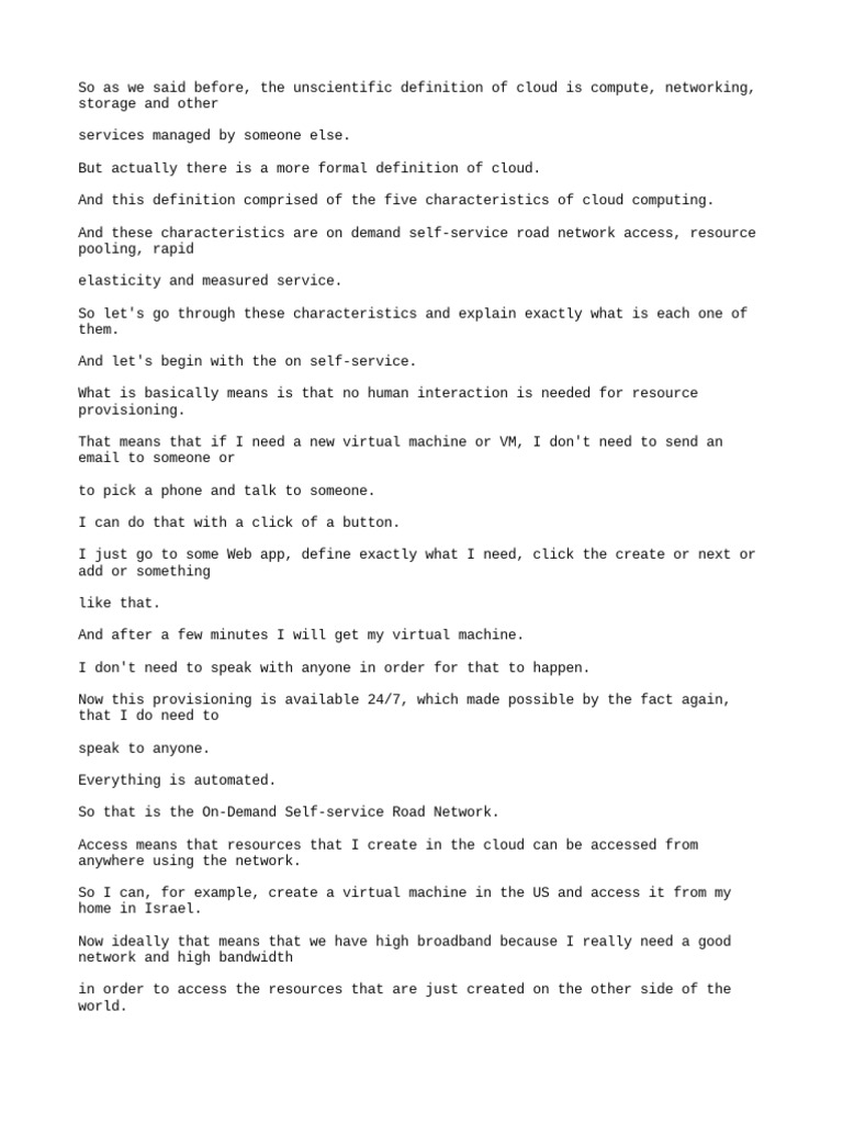 008 Characteristics of the Cloud.en | PDF | Cloud Computing | Software Engineering