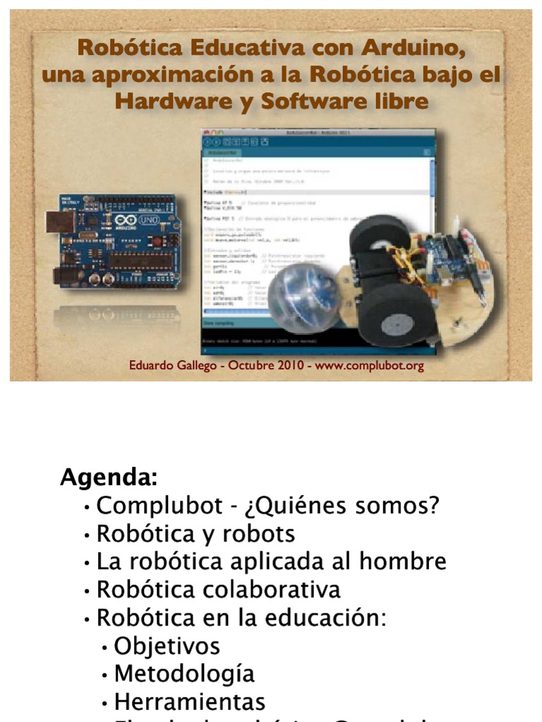 2 Robotica Educativa Con Arduino | PDF | Arduino | Robótica
