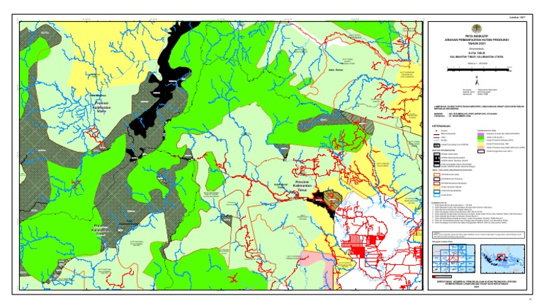 Peta Indikatif Arahan Pemanfaatan Hutan Produksi Tahun 2021 | PDF