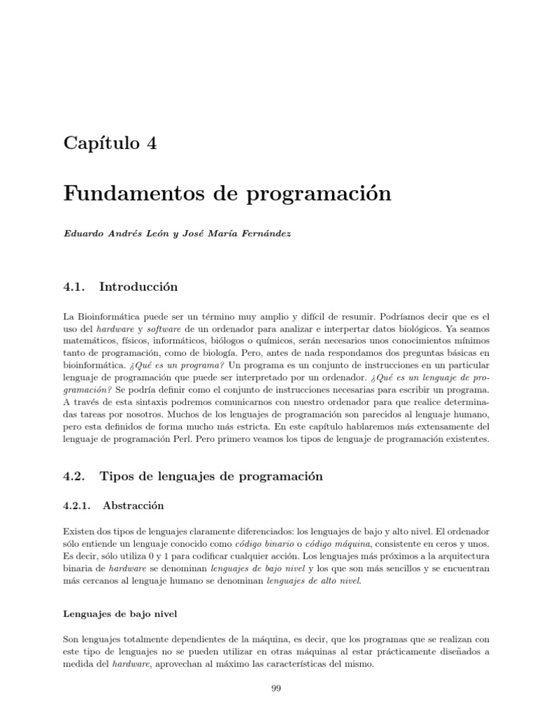 Capitulo-4 Fundamentos Programacion | PDF | Perl | Objeto (informática)