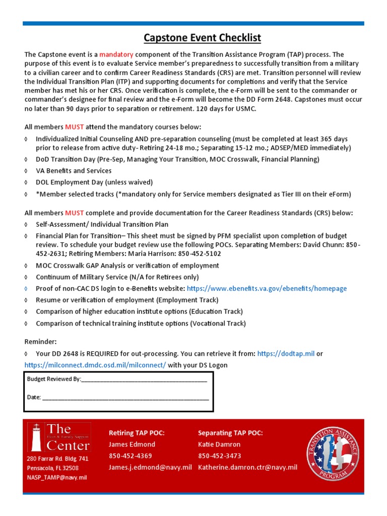 Capstone Checklist Guidelines | PDF