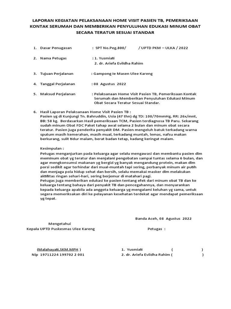 LPT TB New | PDF | Pengembangan Diri | Kesehatan Holistik